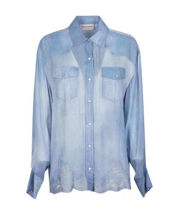 ERMANNO FIRENZE Lace Detail Shirt