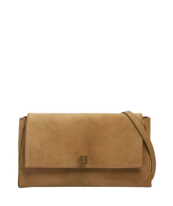 Khaite Audrey Suede Crossbody Bag