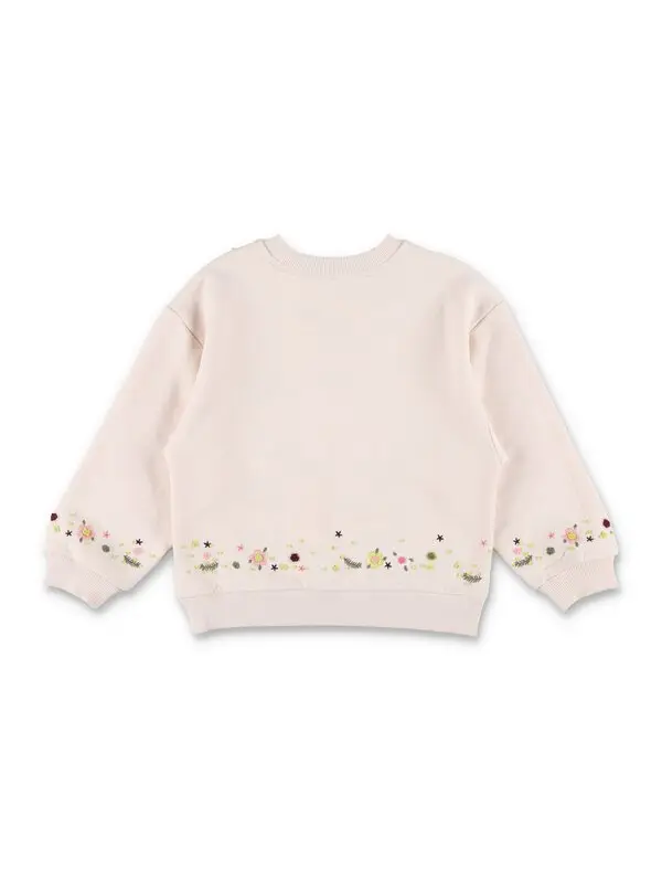 Bonpoint Dolores Floral Embroidered Sweatshirt