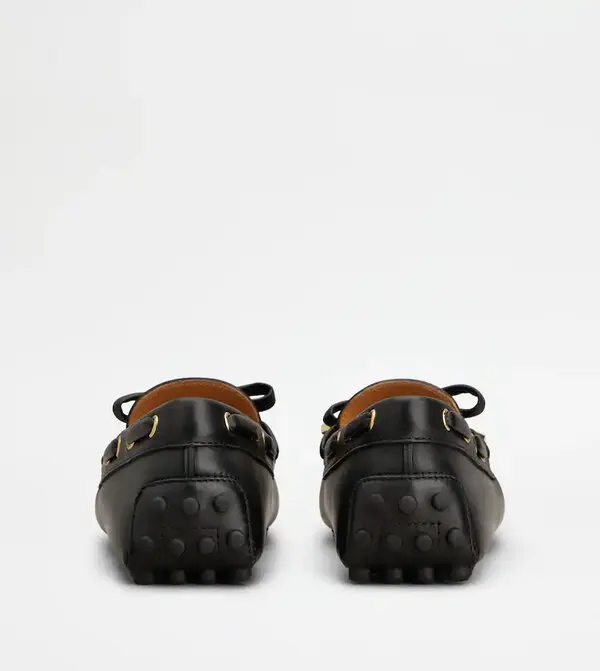 TOD'S Gommino Bow Detail Flat - Black