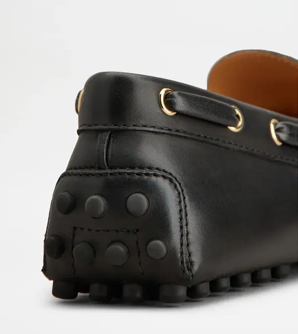 TOD'S Gommino Bow Detail Flat - Black