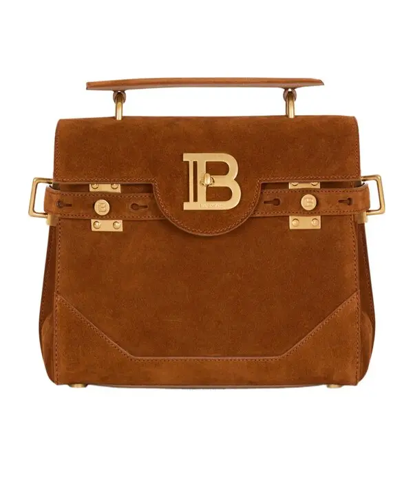 Balmain B-buzz 23 Foldover Top Tote Bag - Brown