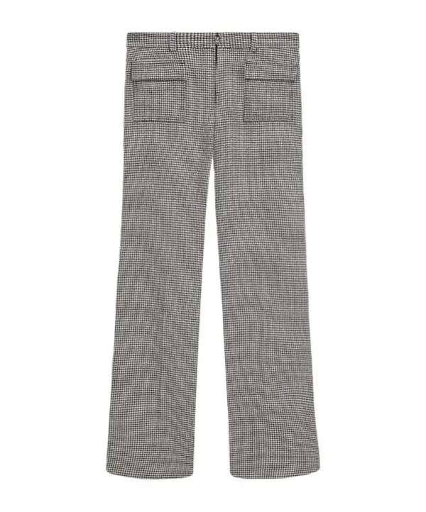 JOSEPH Houndstooth Wool Casual Pants