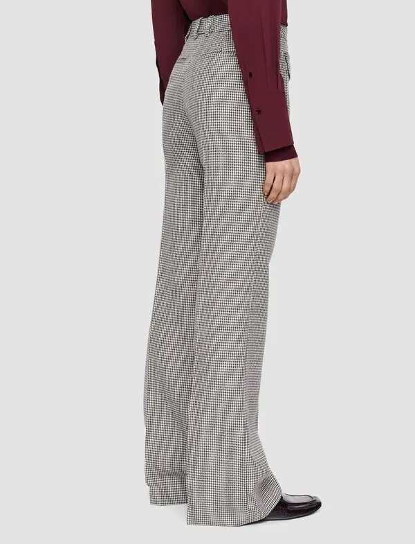 JOSEPH Houndstooth Wool Casual Pants
