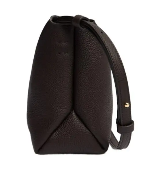 Khaite Medium Lina Grain Leather Crossbody Bag - Black