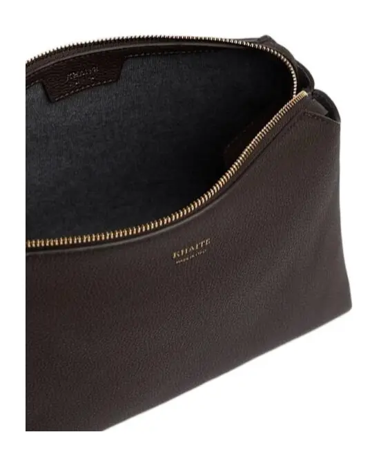 Khaite Medium Lina Grain Leather Crossbody Bag - Black