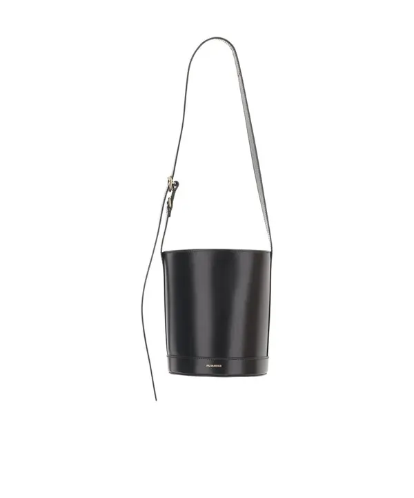 JIL SANDER Cannolo Bucket Bag - Black