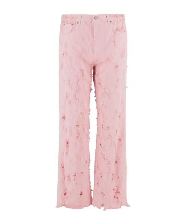 HAIKURE Bonnie Destroyed Straight-leg Jeans