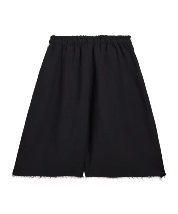 Y3 Sport Uniform Raw Cut 3-stripes Shorts - Black