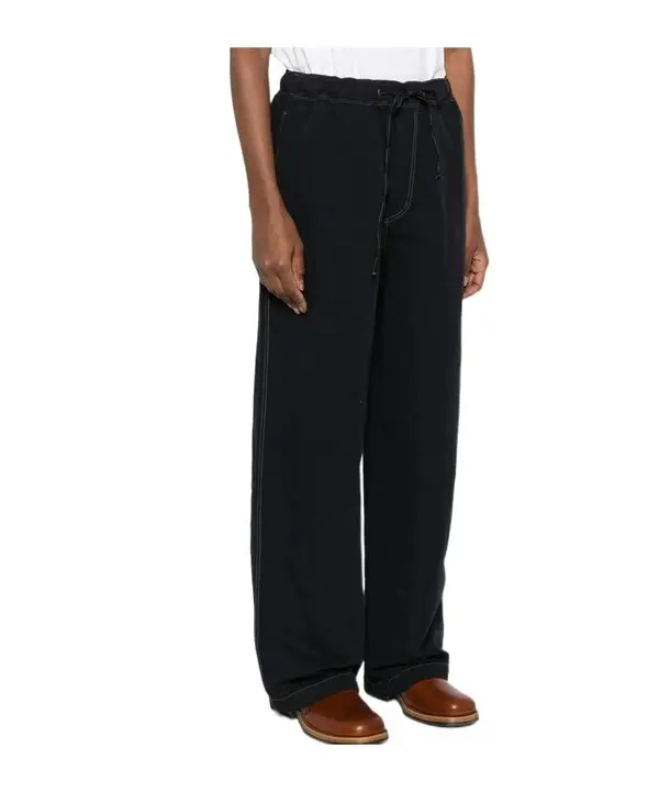 Studio Nicholson Wide Leg Drawstring Trousers