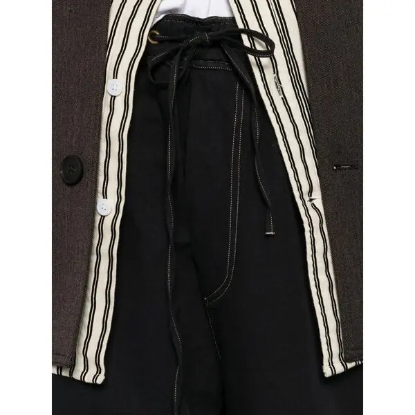 Studio Nicholson Wide Leg Drawstring Trousers