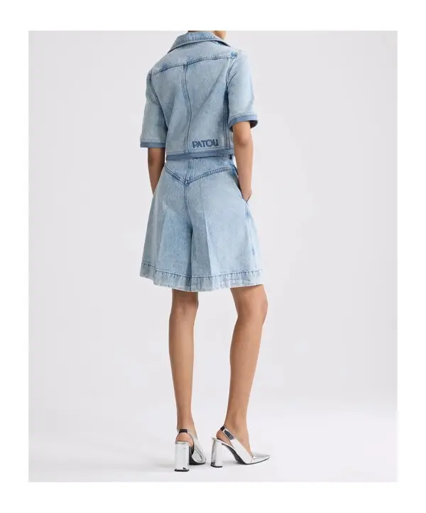 PATOU Short-sleeved Button-up Jacket