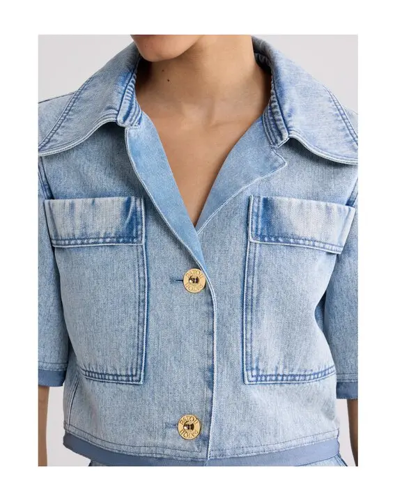 PATOU Short-sleeved Button-up Jacket