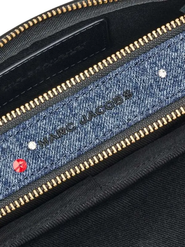 Marc Jacobs Trinket Charm Denim Snapshot Bag - Black
