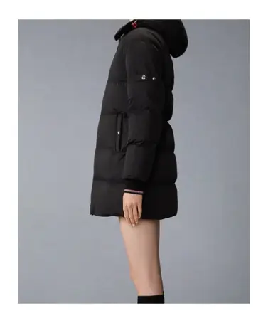 Thom Browne Zip-up Padded Coat With Drawcord Hood And Rwb Trim