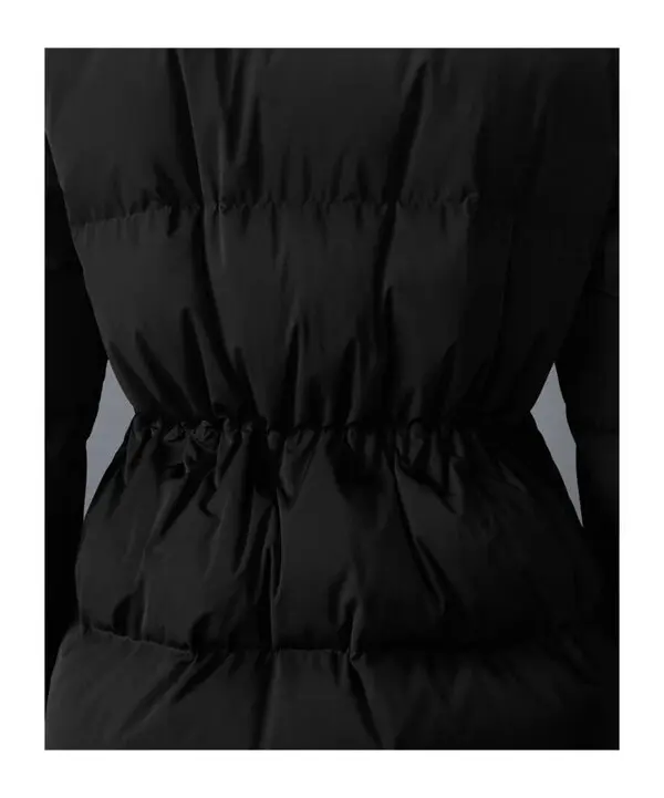 Thom Browne Zip-up Padded Coat With Drawcord Hood And Rwb Trim