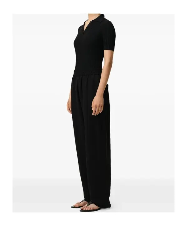AMI Paris Elasticated Wide-leg Pants