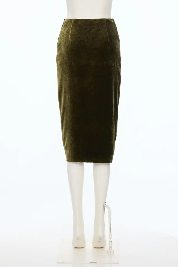 Valentino Garavani Draped Velvet Skirt - Black