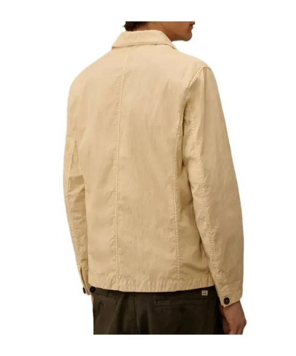 C.P. COMPANY 50 Fili Wax Lens Blazer - Nude