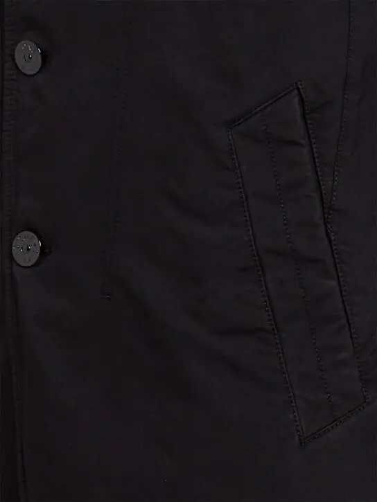 Stone Island Poly Blend Jacket With Logo Patch