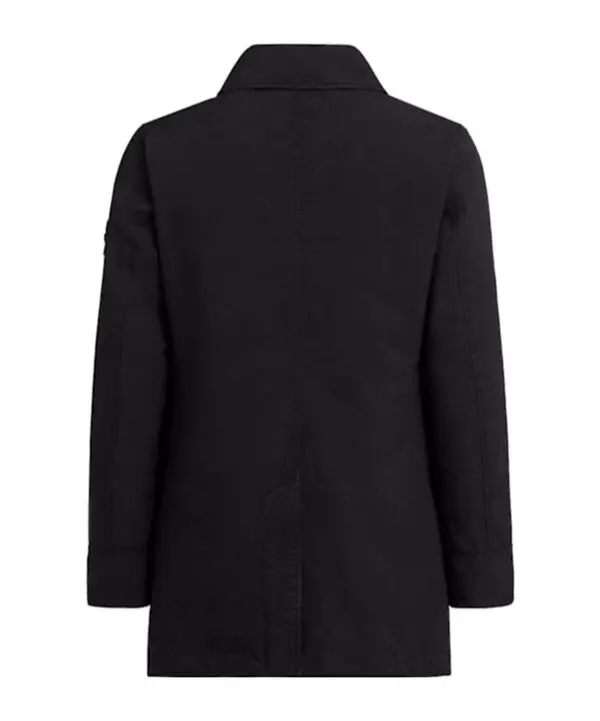 Stone Island Poly Blend Jacket With Logo Patch