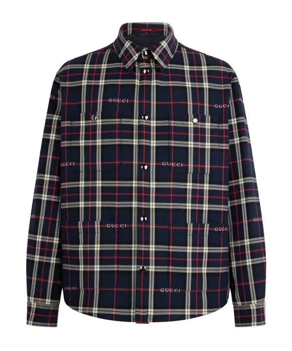 Gucci Tartan Jacquard Padded Shirt