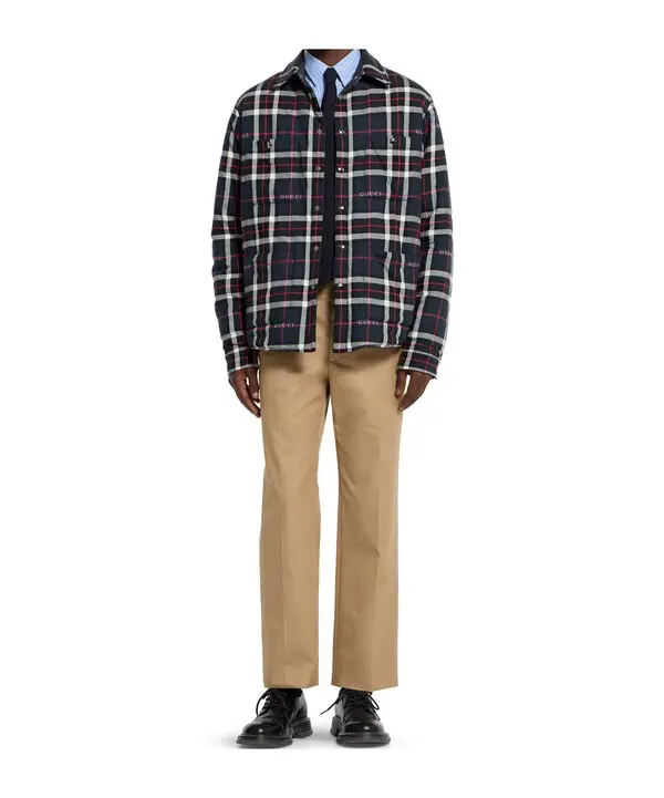 Gucci Tartan Jacquard Padded Shirt
