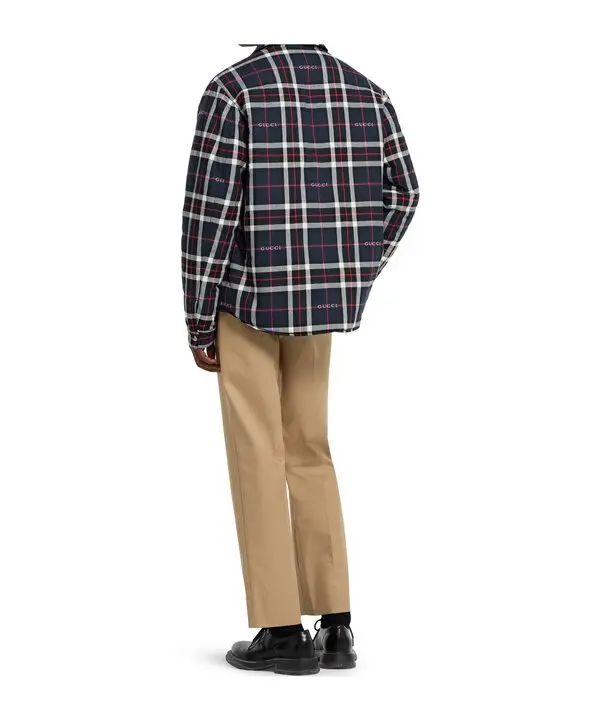 Gucci Tartan Jacquard Padded Shirt