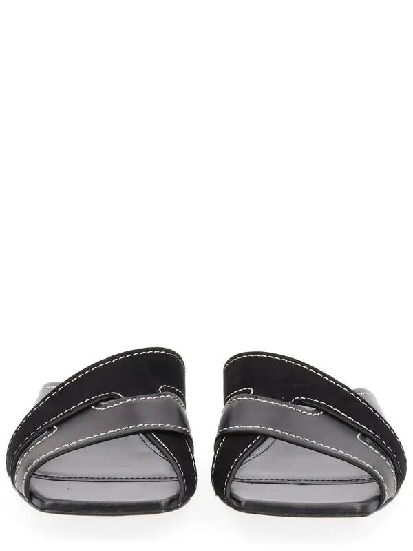TOD'S Crossed-strap Flat Sandals - Black