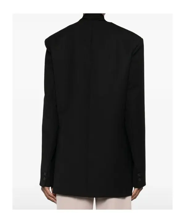 THE FRANKIE SHOP Long-sleeved Casual Jacket With Button Closure And Patch Pockets