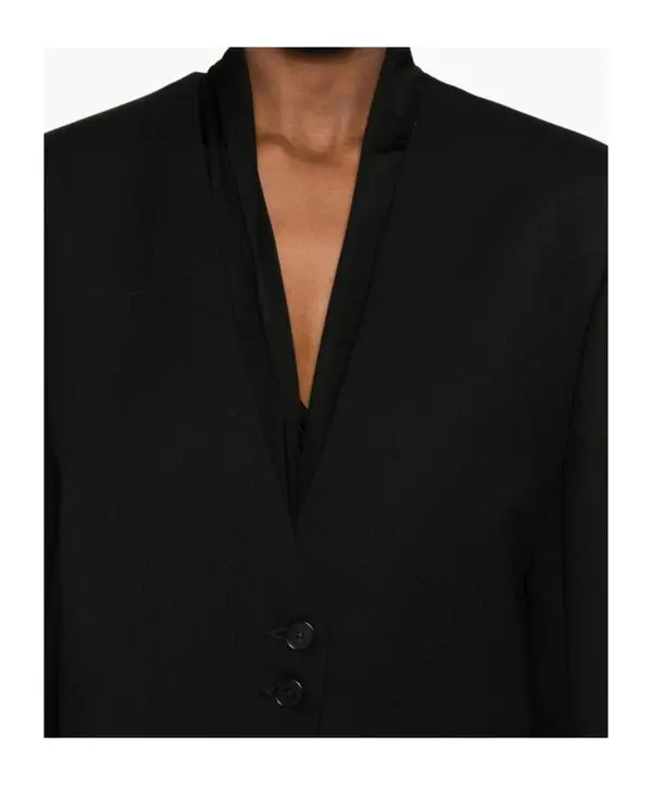 THE FRANKIE SHOP Long-sleeved Casual Jacket With Button Closure And Patch Pockets