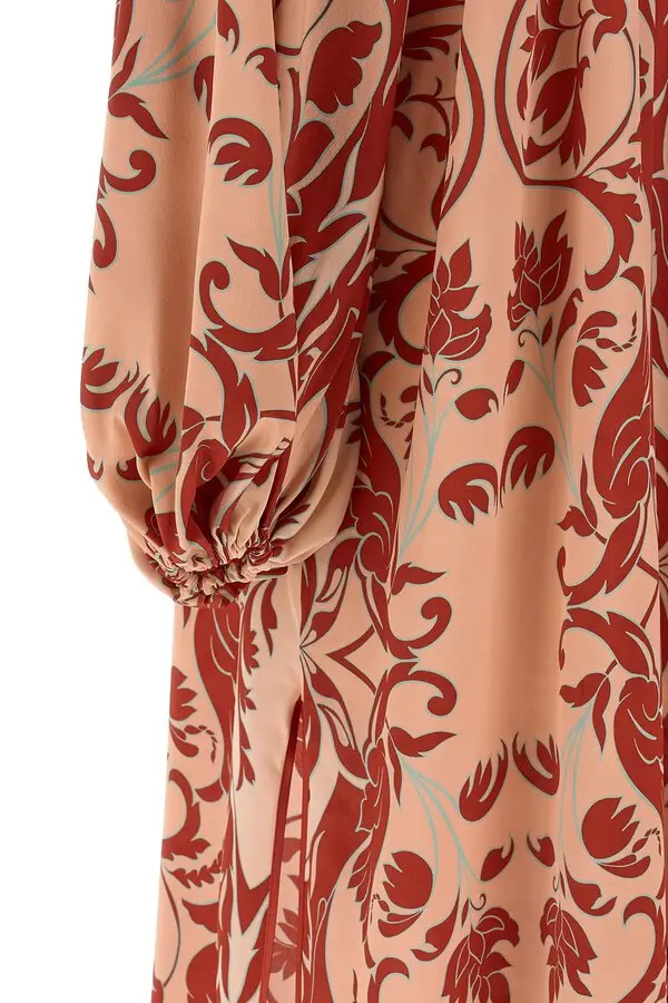 F.R.S FOR RESTLESS SLEEPERS Printed Puff Sleeve Maxi Dress