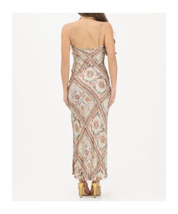 Just Cavalli All-over Print Maxi Dress - Beige