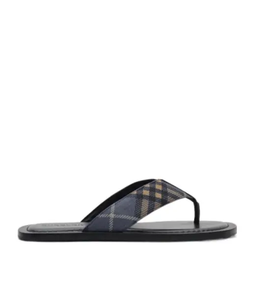 Burberry Check Pavilion Sandals - Wave Blue