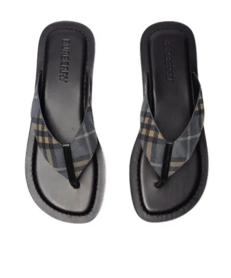 Burberry Check Pavilion Sandals - Wave Blue