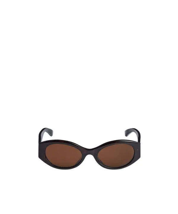 Balenciaga Oval Frame Sunglasses - Deep Havana