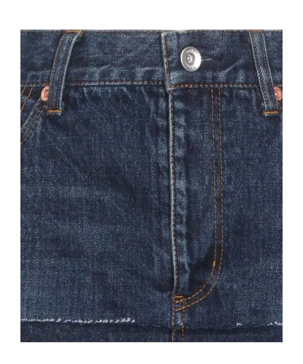 Sacai Asymmetric Denim Skirt - Black