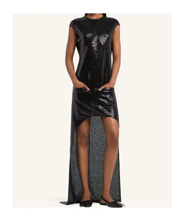 COURREGES Sequined Embellished Maxi Dress