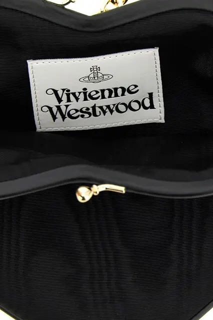 VIVIENNE WESTWOOD Belle Heart Frame Purse - Black