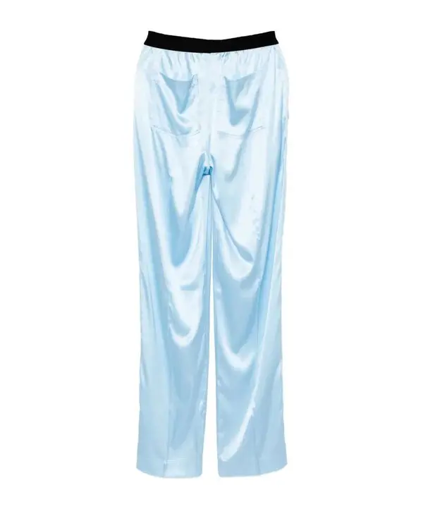 TOM FORD Satin Trousers - Blue