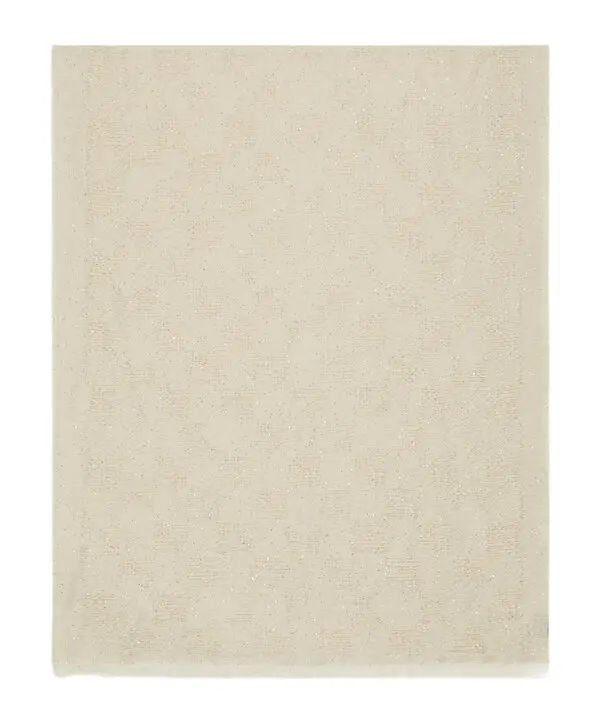Emporio Armani Sequin-embellished Stole - White