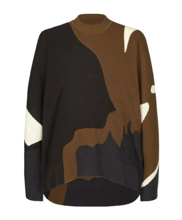 Issey Miyake Homme Plissé Abstract Knit Pullover