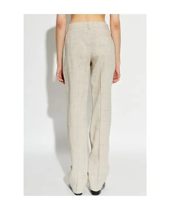 Moschino Straight-leg Tailored Pants With Belt Loops