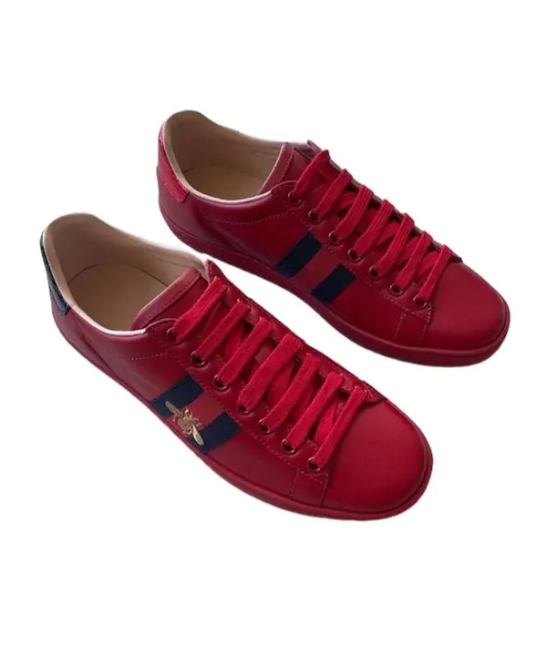Gucci Embroidered Bee Low-top Sneakers