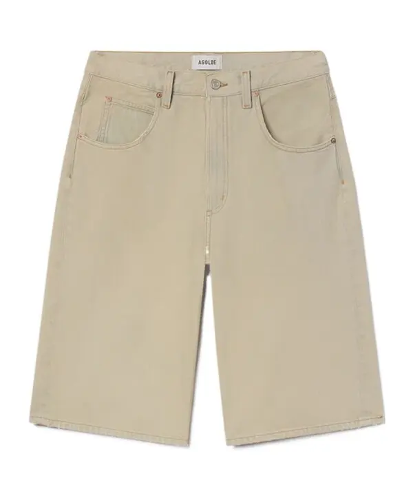 AGOLDE Bermuda Denim Shorts - Burnished Khaki