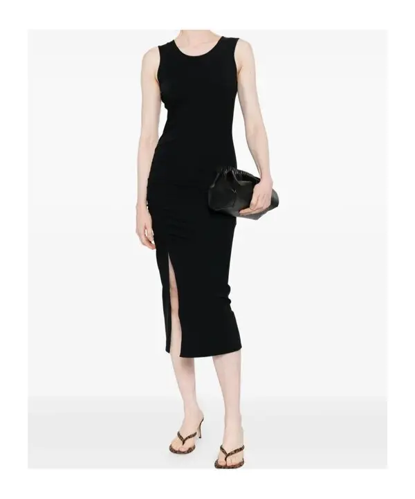 Patrizia Pepe Sleeveless Draped Midi Dress