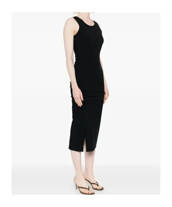 Patrizia Pepe Sleeveless Draped Midi Dress