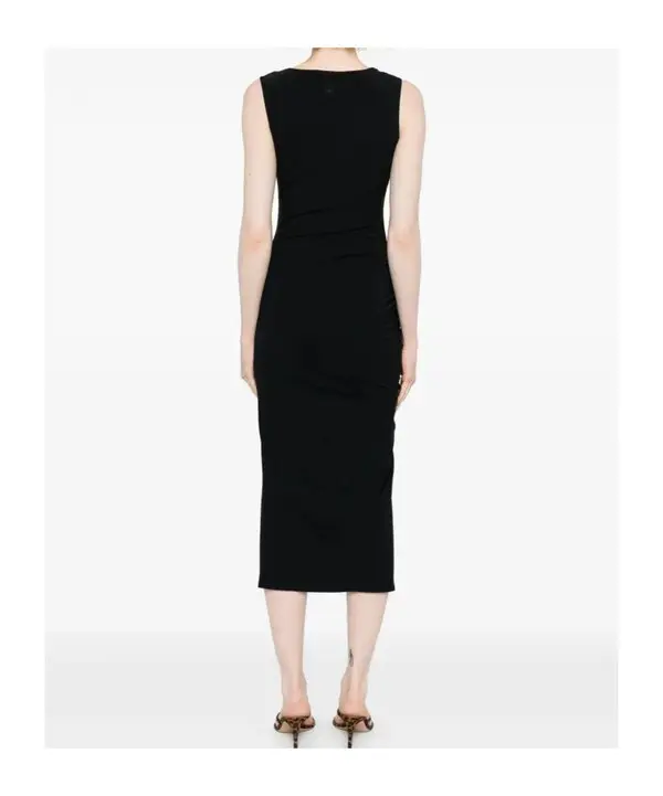 Patrizia Pepe Sleeveless Draped Midi Dress