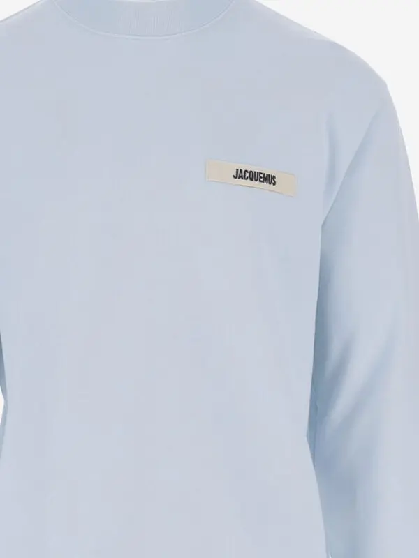 Jacquemus Logo Patch Crewneck Sweatshirt - White