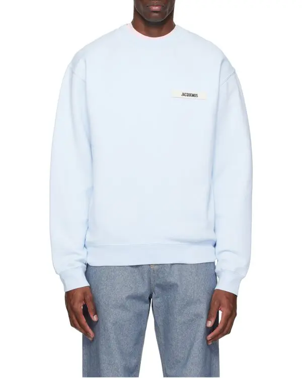 Jacquemus Logo Patch Crewneck Sweatshirt - White